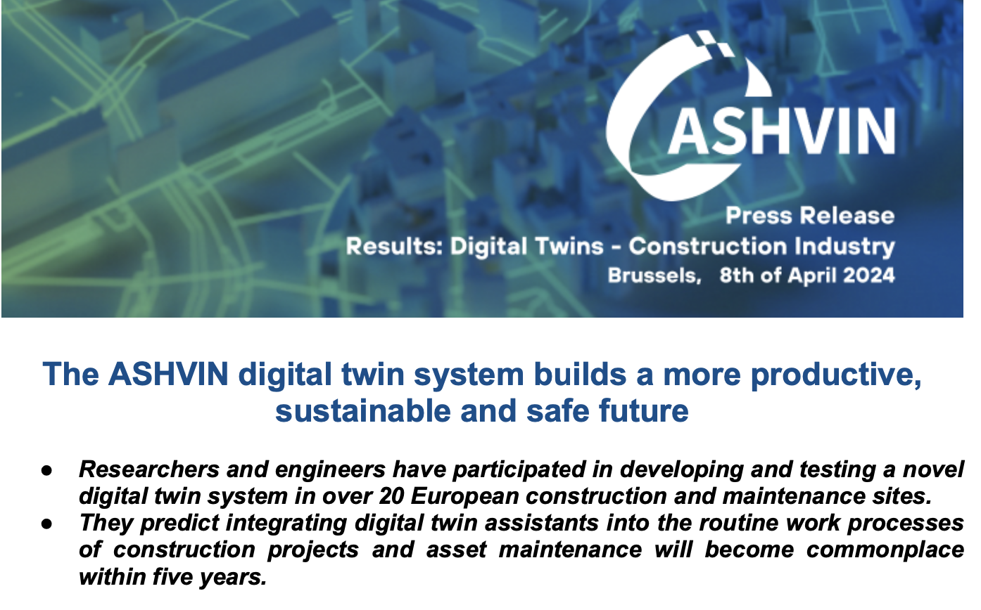 D4.6 Visualizing and Dashboarding Construction Activities Based on Digital Twin Data – ASHVIN